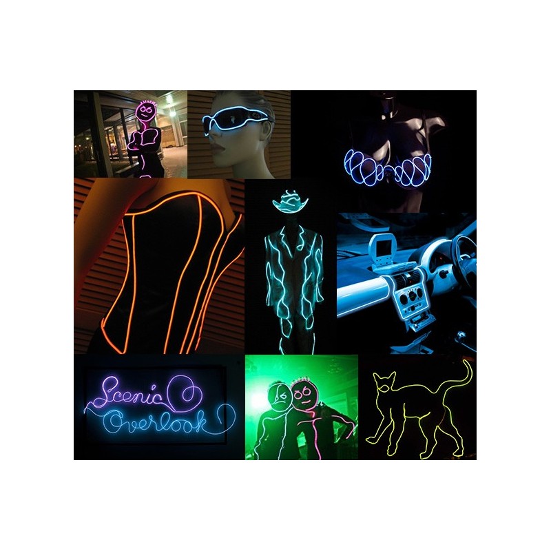 LED šviečiančios virvės vakarėliams